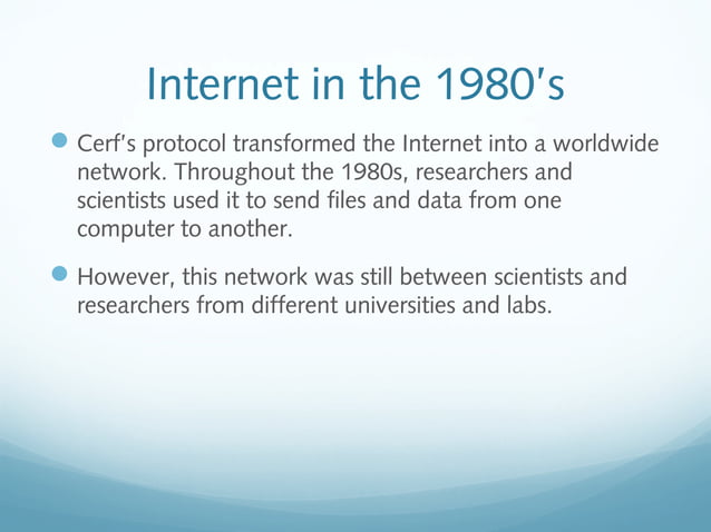 History of the internet | PPT