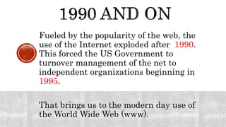 History of the internet | PPTX