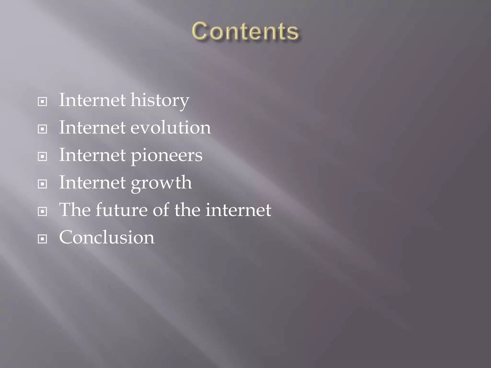 History of the internet | PPTX