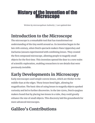 History of the invention of the microscope.docx