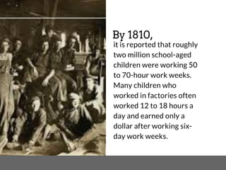 History of the Labor Movement: Child Labor in America | PDF