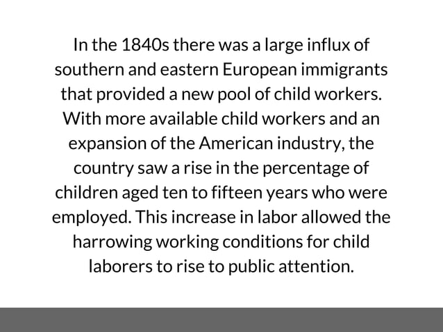 History of the Labor Movement: Child Labor in America | PDF