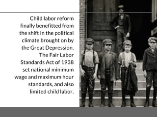 History of the Labor Movement: Child Labor in America | PDF