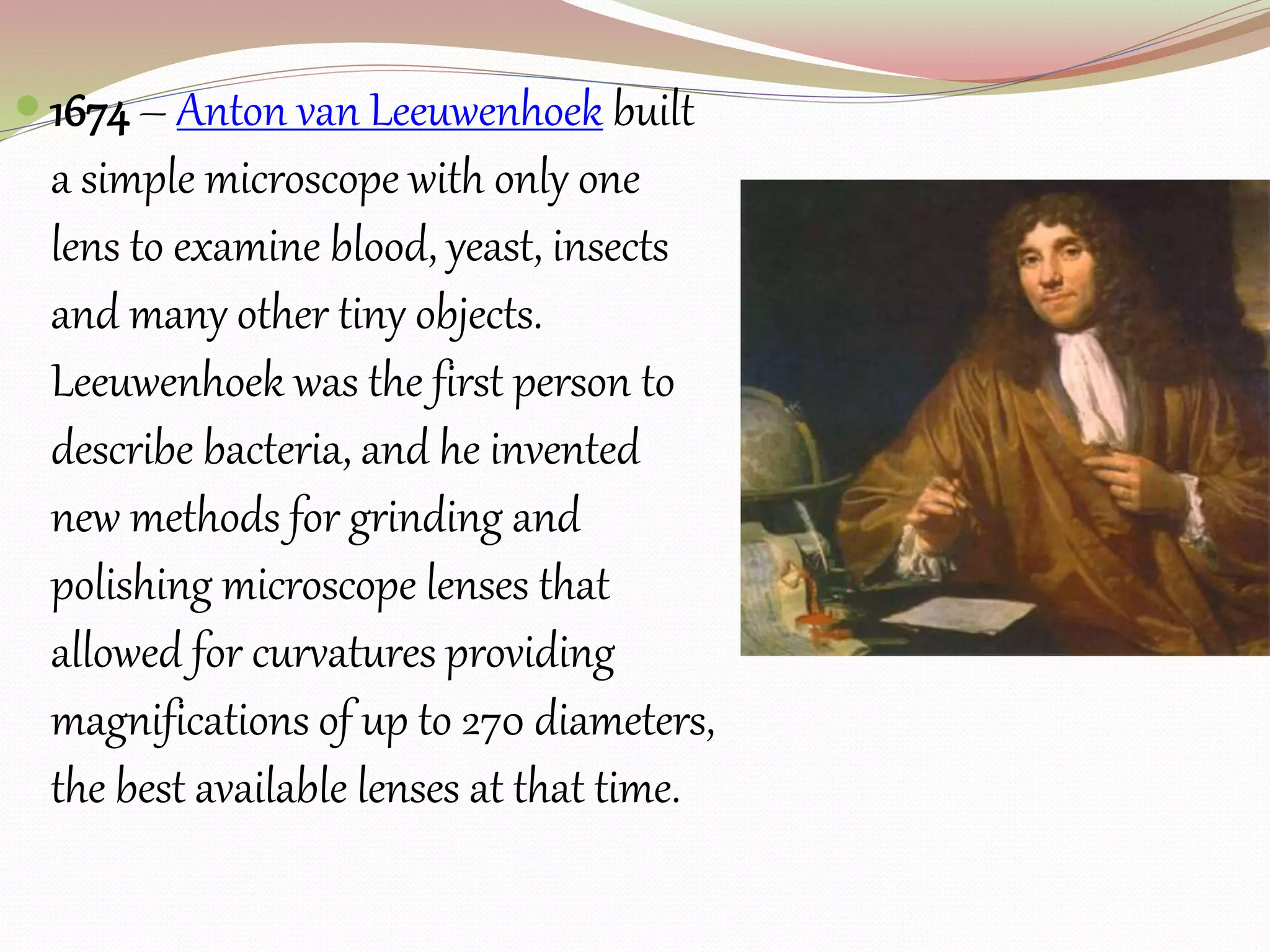 History of the microscope | PPTX