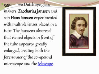 History of the microscope | PPTX