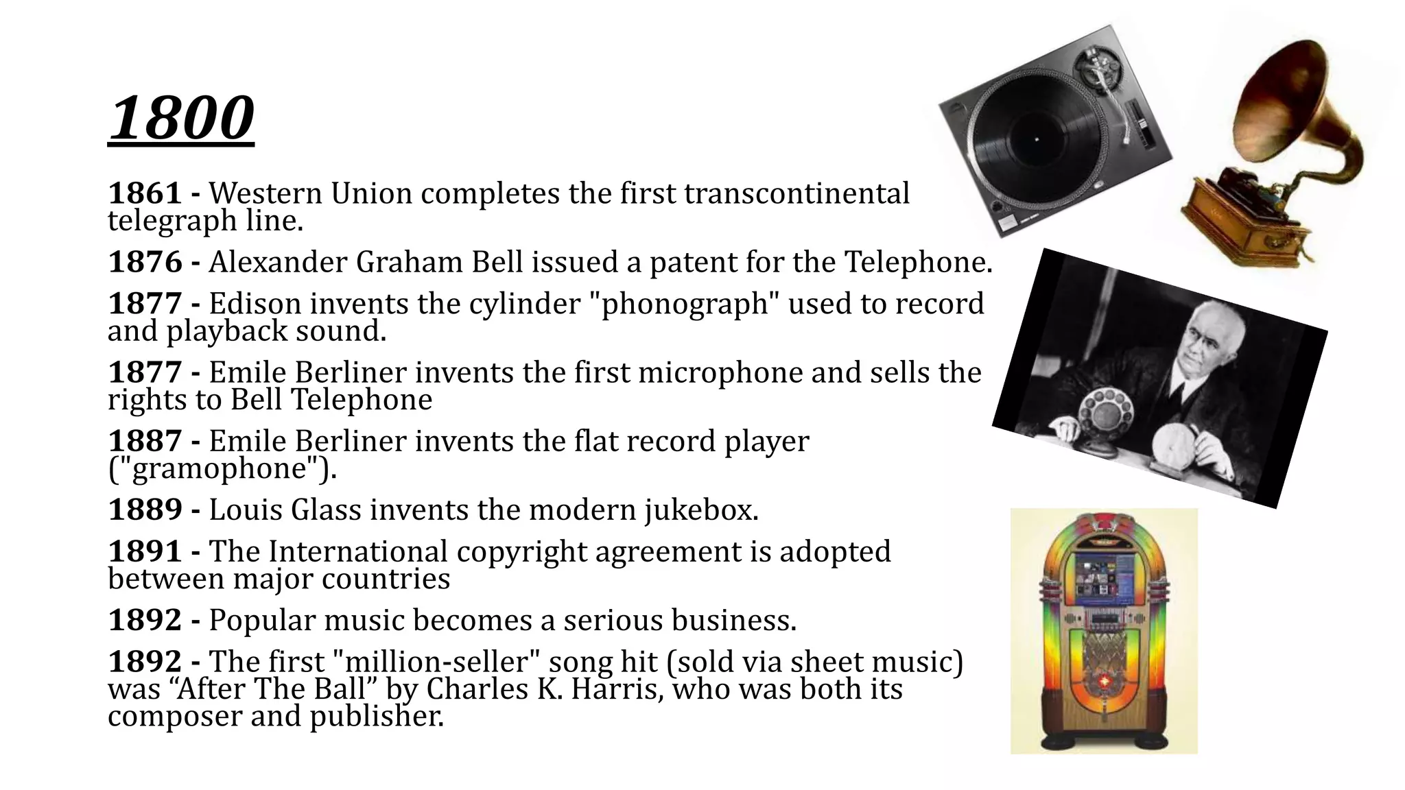 History of the music industry | PPTX