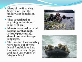 History of the navy seals | PPT