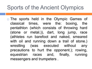 History of the olympic games | PPTX