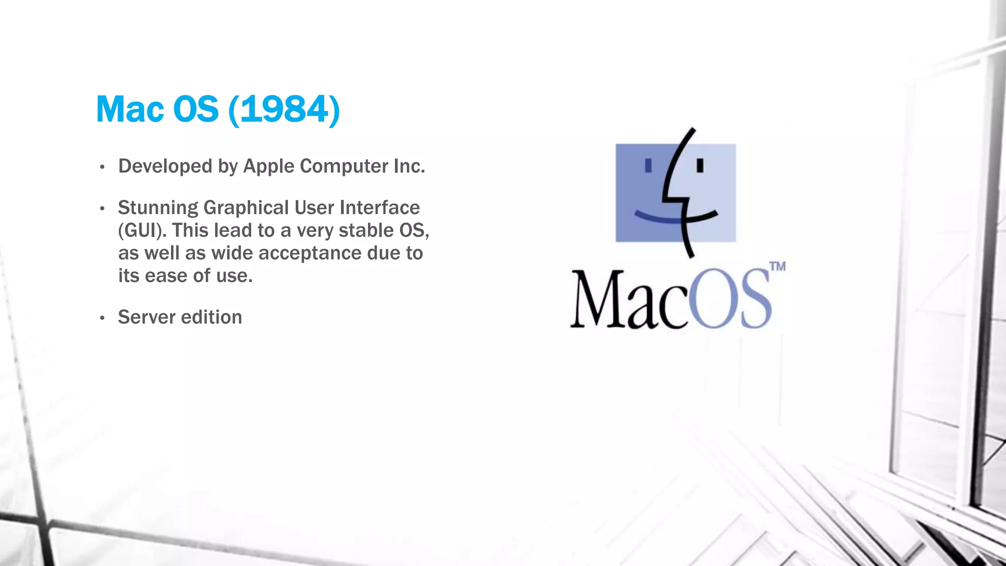 Presentation on History of the operating systems | PPTX