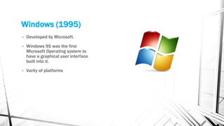 Presentation on History of the operating systems | PPTX