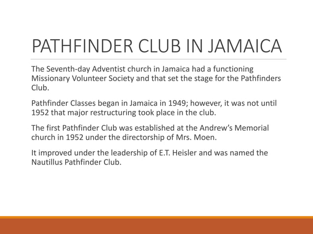 History of the pathfinder club, Maratroopers | PPTX | Christianity ...