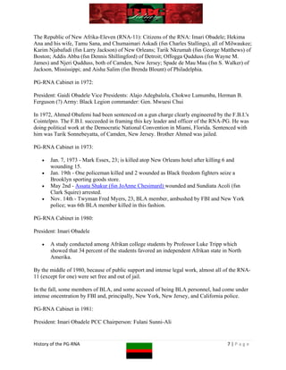 History of the PG-RNA|The Provisional Government of the Republic of New Afrika | PDF