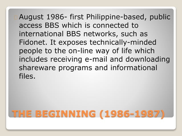 History of the philippine internet | PPT