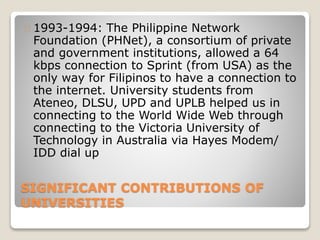 History of the philippine internet | PPTX