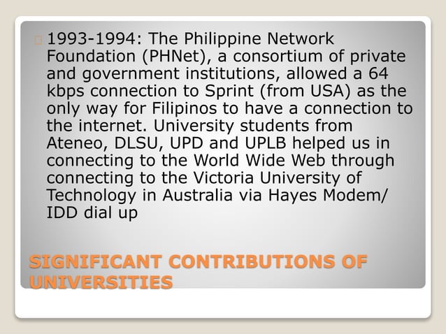 History of the philippine internet | PPT