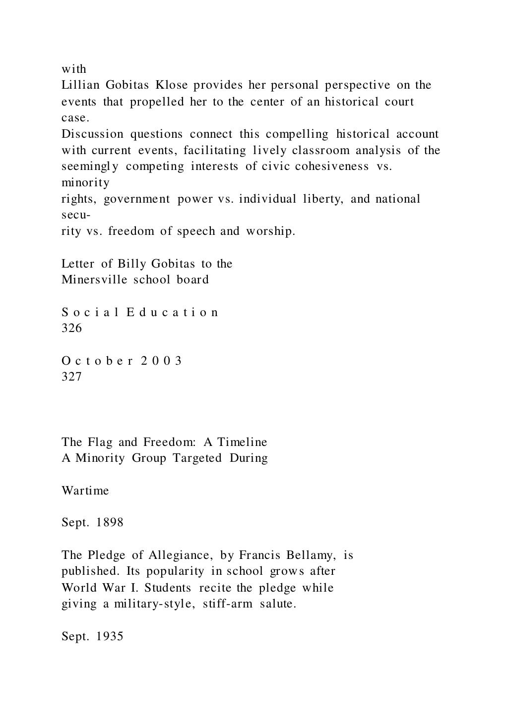 History of the Pledge of Allegiance Pledge of Allegiance(Bella | DOCX