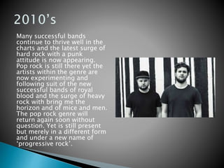 History of the pop rock genre | PPTX