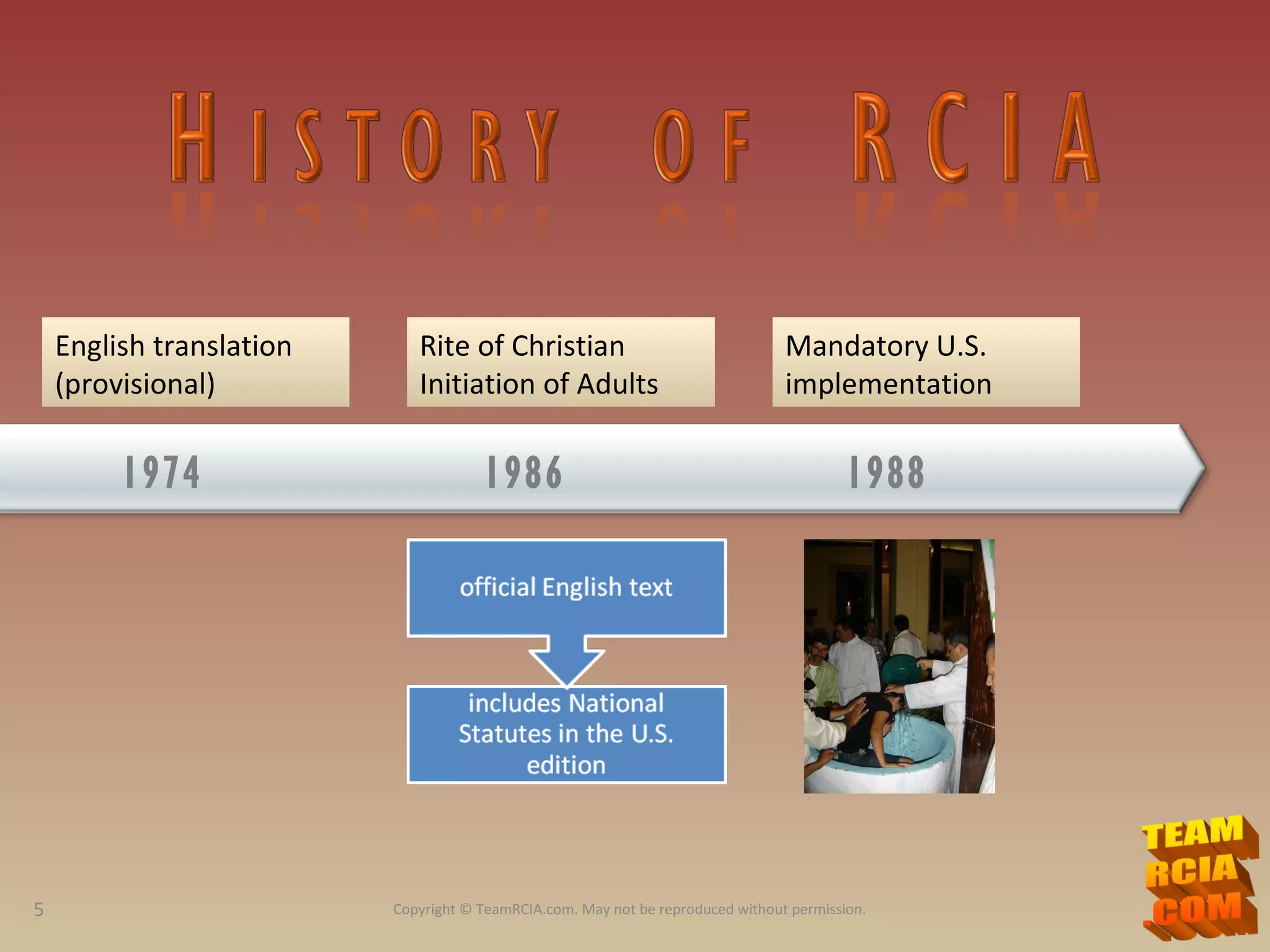 History of the RCIA | PPT