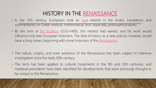 History of the renaissance | PPTX
