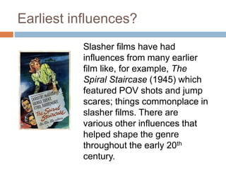 History of the slasher genre | PPTX