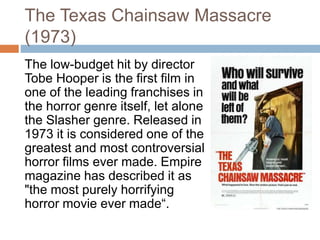 History of the slasher genre | PPTX