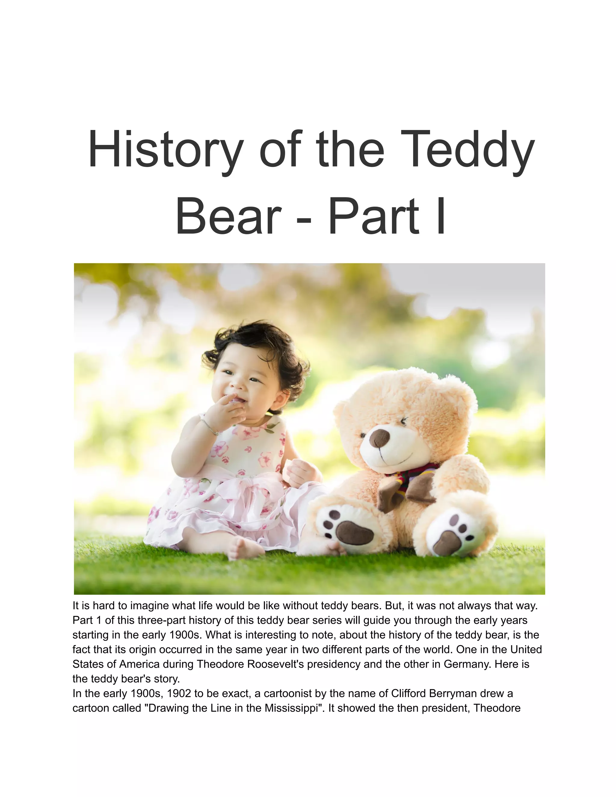 History of the Teddy Bear - Part I.pdf