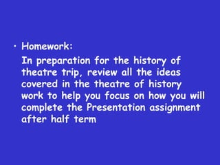 History of the theatre lesson 4 modern theatre | PPT