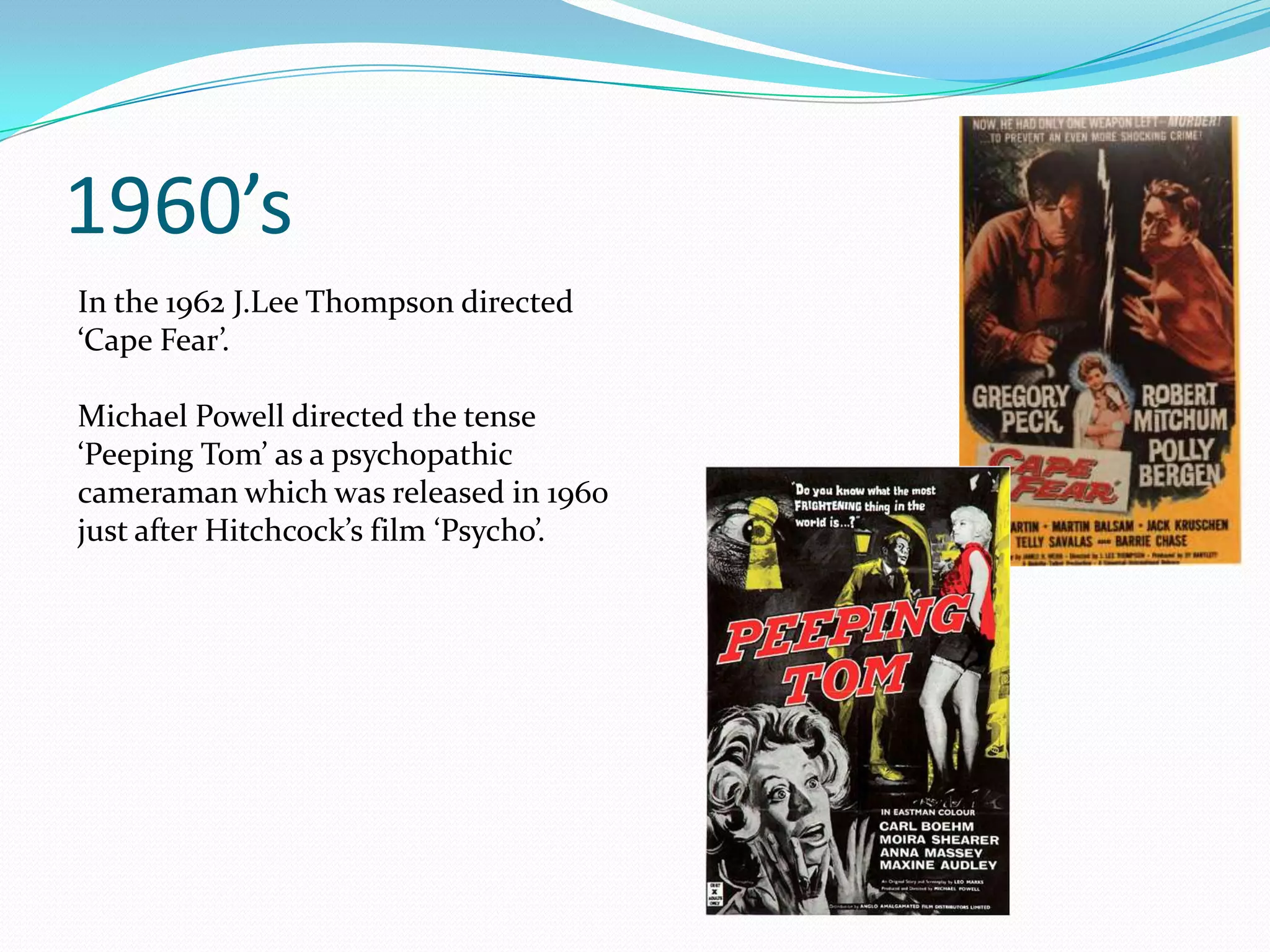 History of the thriller genre timeline | PPTX