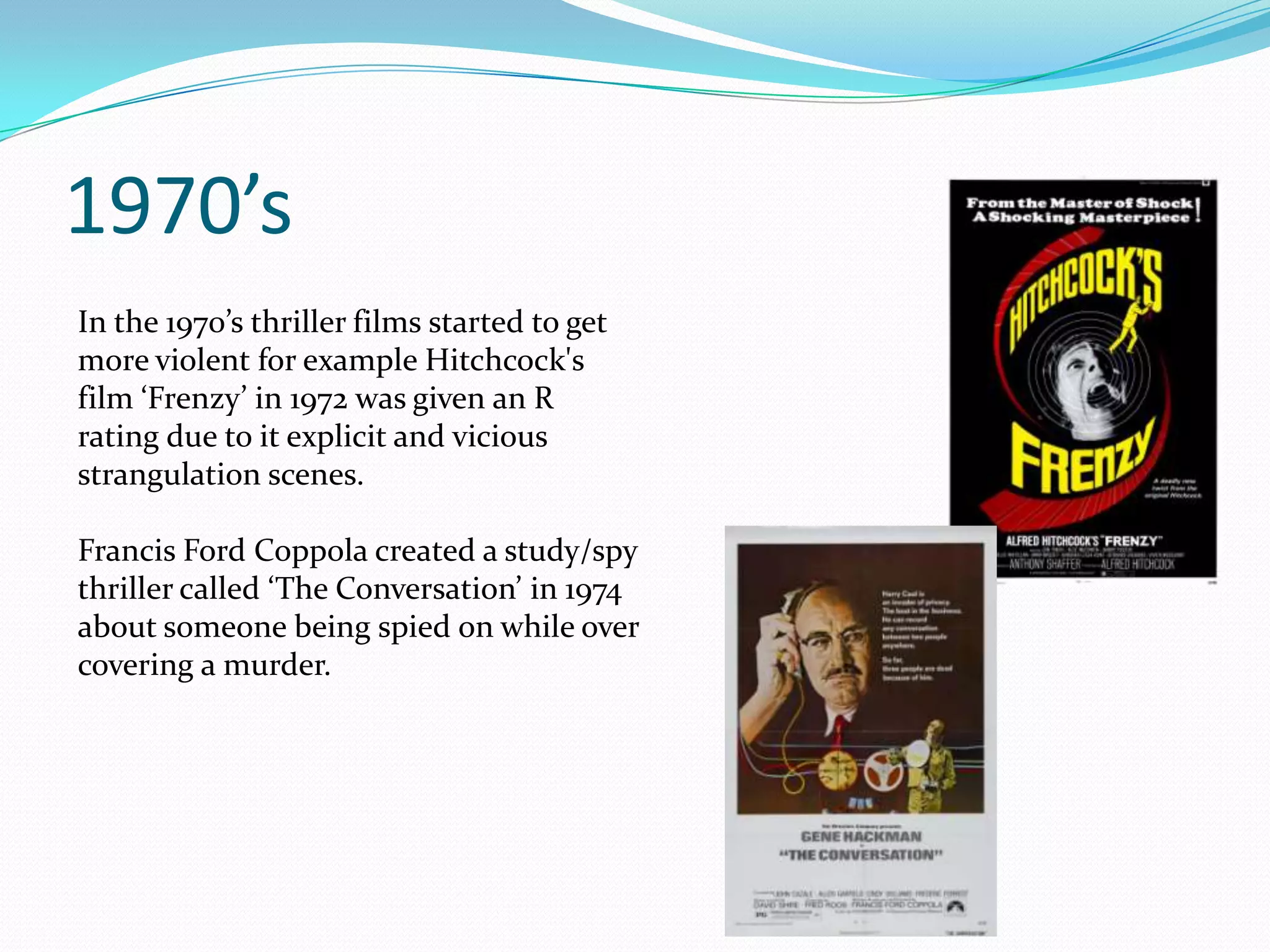 History of the thriller genre timeline | PPTX