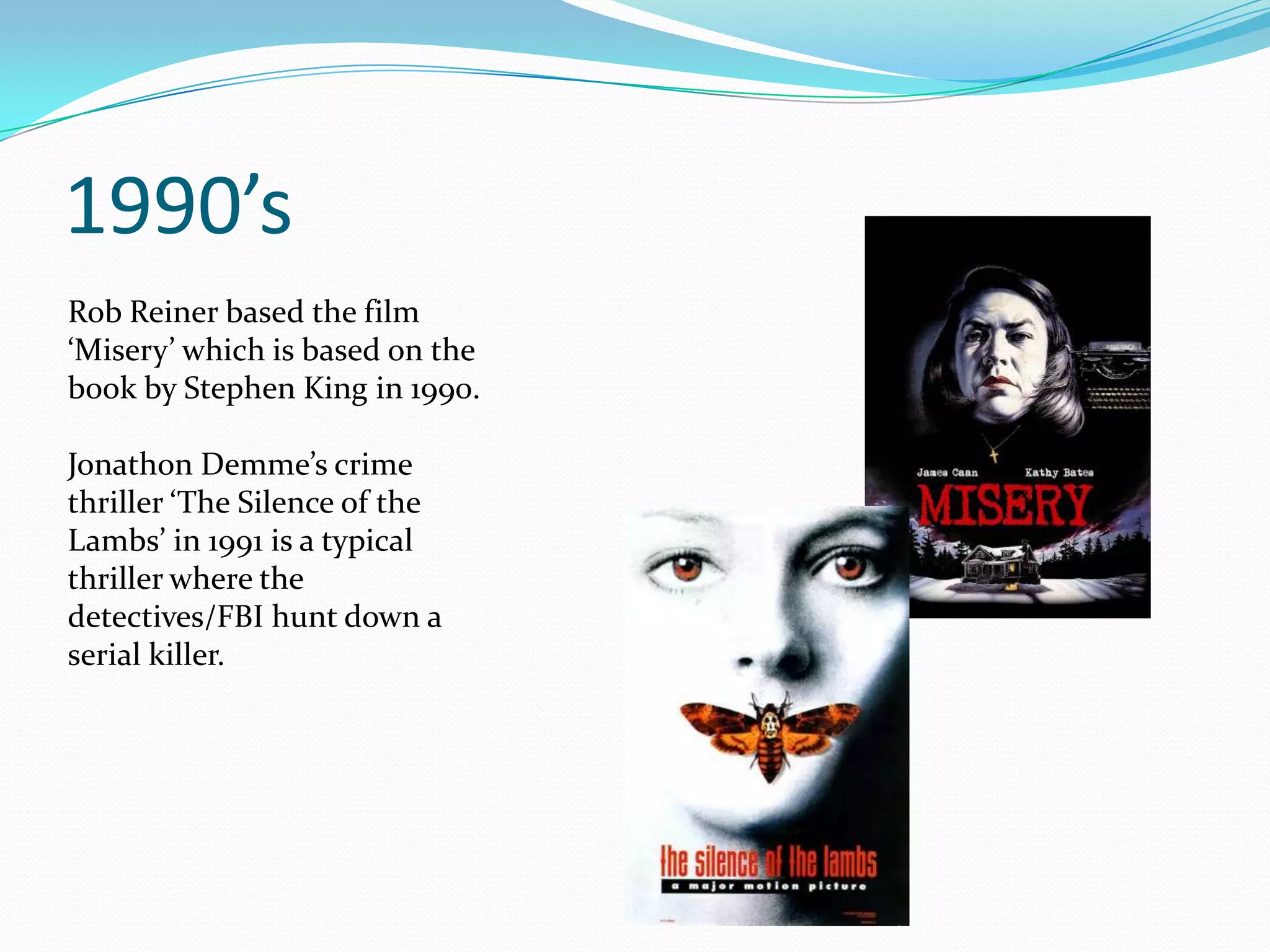 History of the thriller genre timeline | PPTX