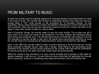 History of the vocoder | PPTX