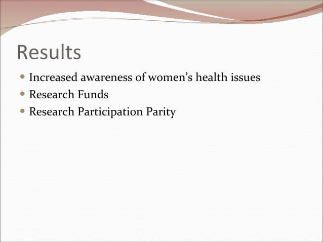 History of the women’s health movement | PPT