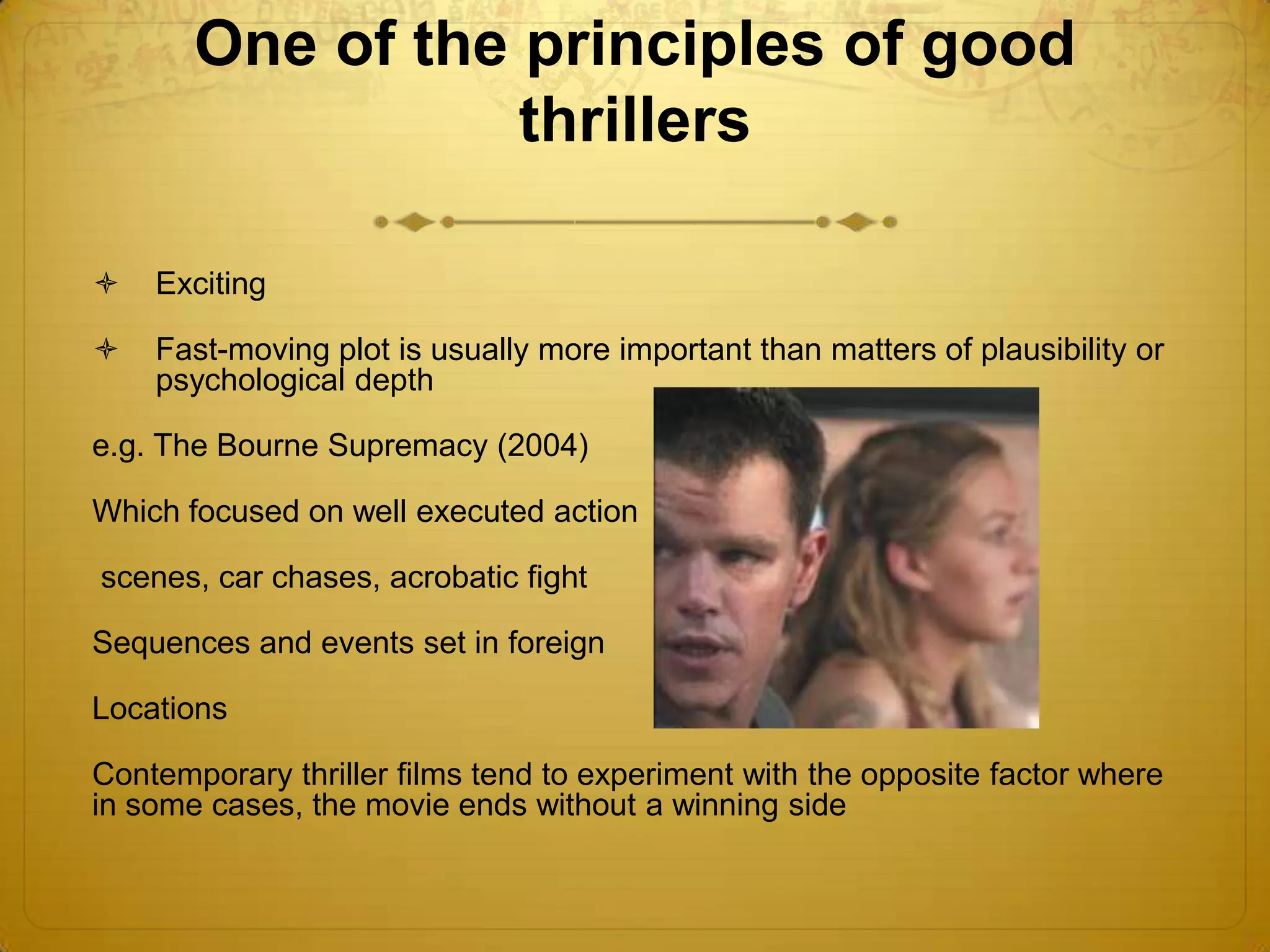 History of thriller | PPT