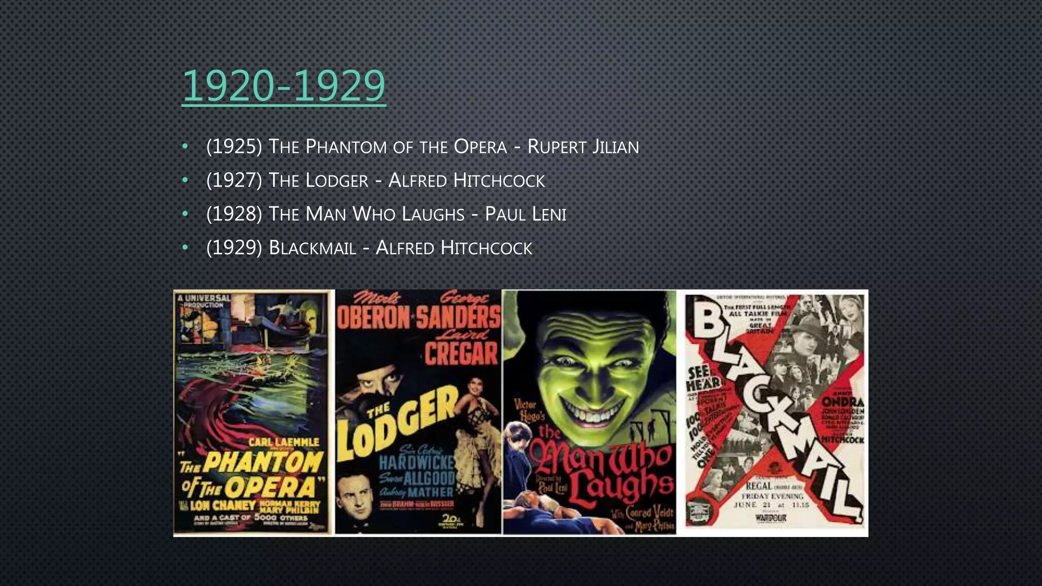 History of Thriller Films | PPT