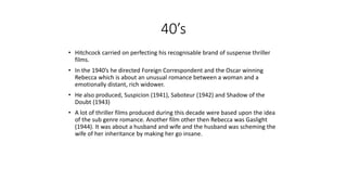 History of thriller genre | PPTX