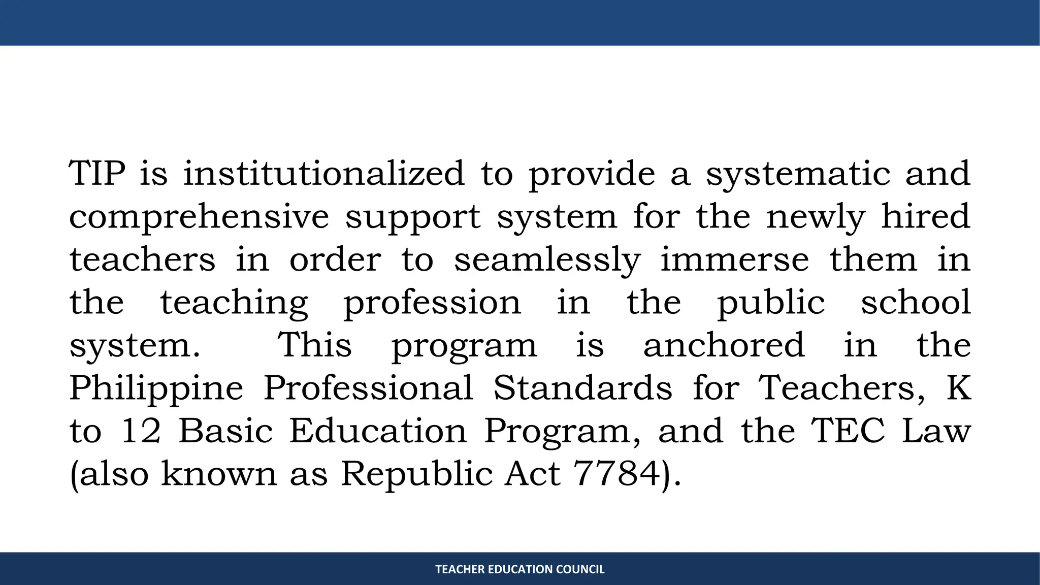 History of TIP and TIP Framework.pptx | Professional School ...