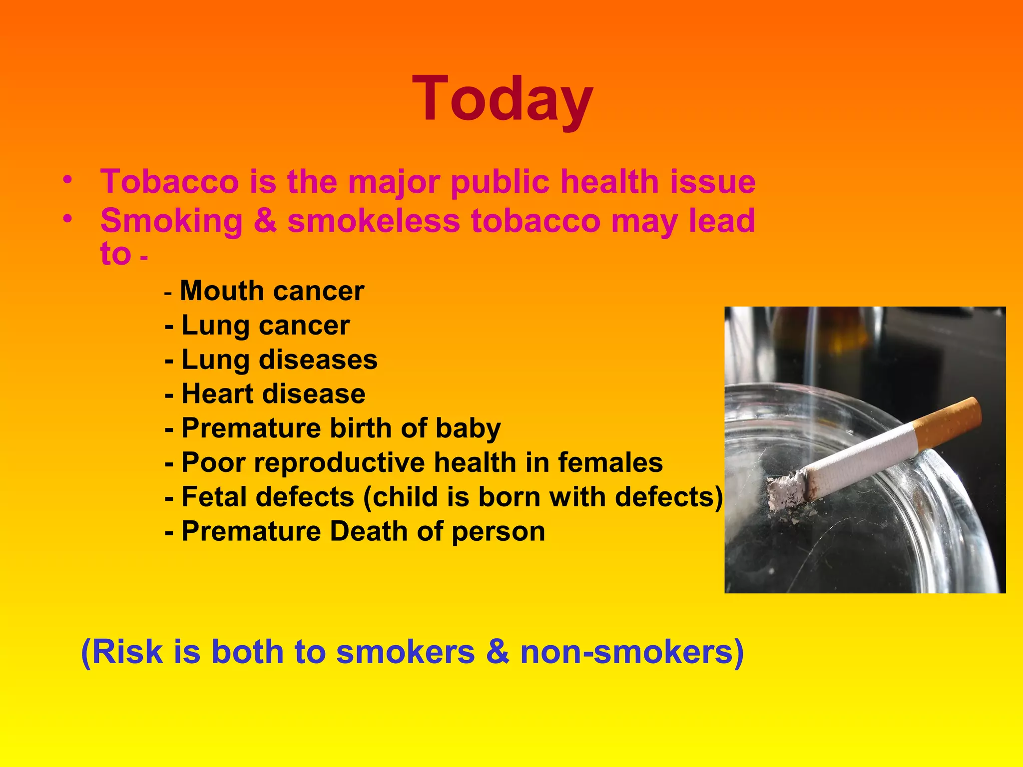 History of tobacco use & abuse | PPT