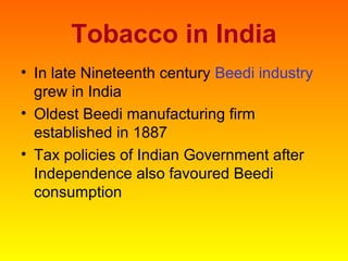 History of tobacco use & abuse | PPT