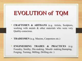 History of total quality management | PPT