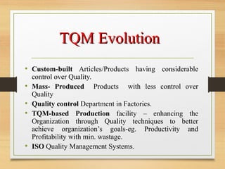 History of total quality management | PPT