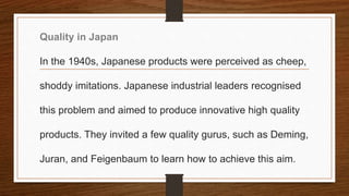 HISTORY OF TOTAL QUALITY MANAGEMENT AND THE DEMING PHILOSOPHY_RICHARD ...