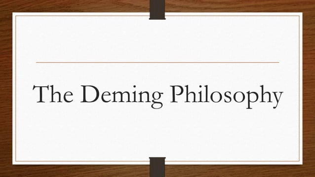 HISTORY OF TOTAL QUALITY MANAGEMENT AND THE DEMING PHILOSOPHY_RICHARD ...