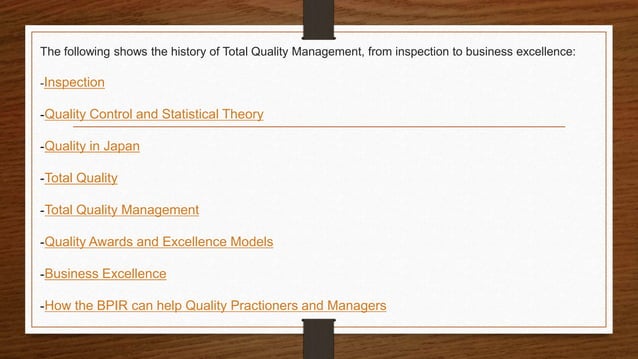HISTORY OF TOTAL QUALITY MANAGEMENT AND THE DEMING PHILOSOPHY_RICHARD ...