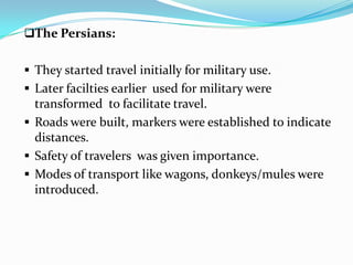 History of tourism | PPTX