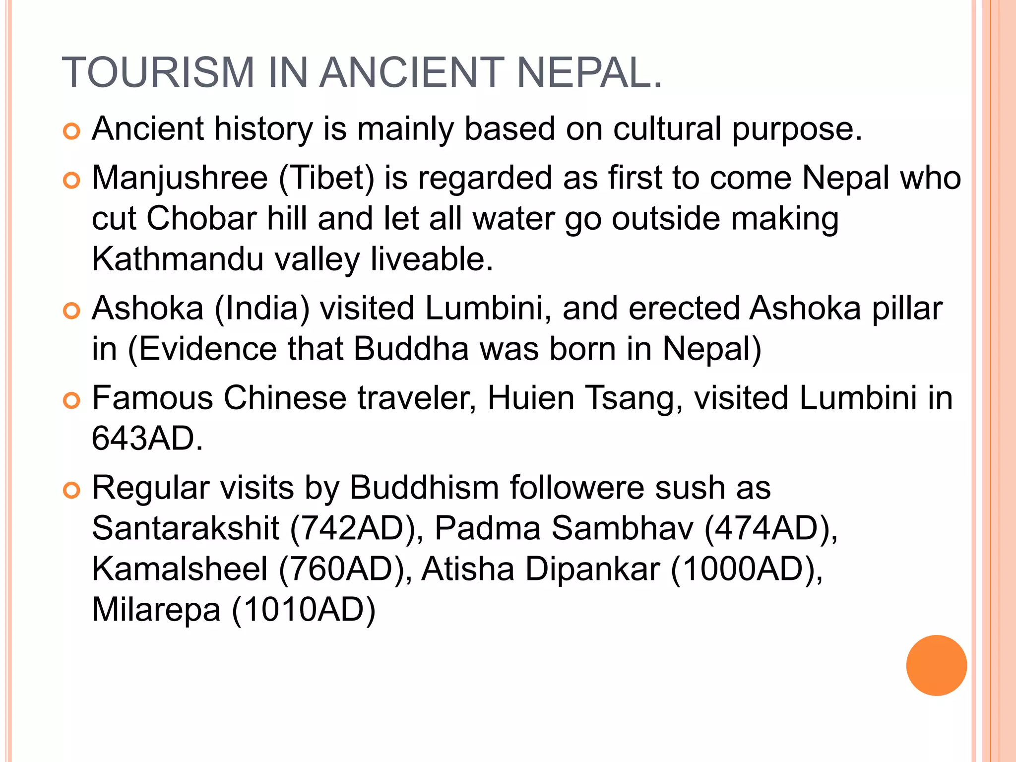 History of tourism in nepal | PPTX