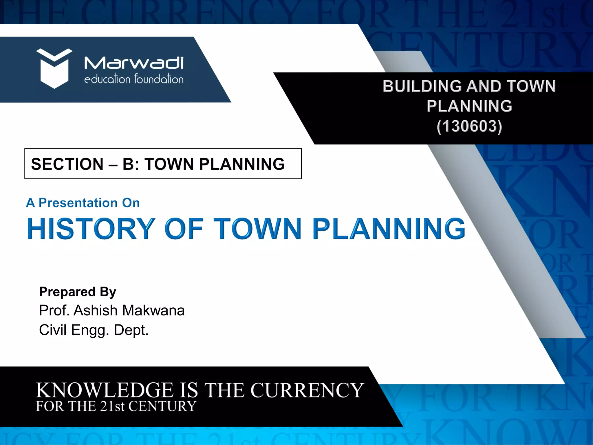 History of Town Planning_Building and Town Planning | PDF