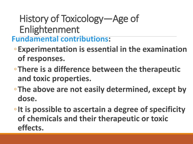 History of Toxicology.pptx.ppt | Chemistry | Science