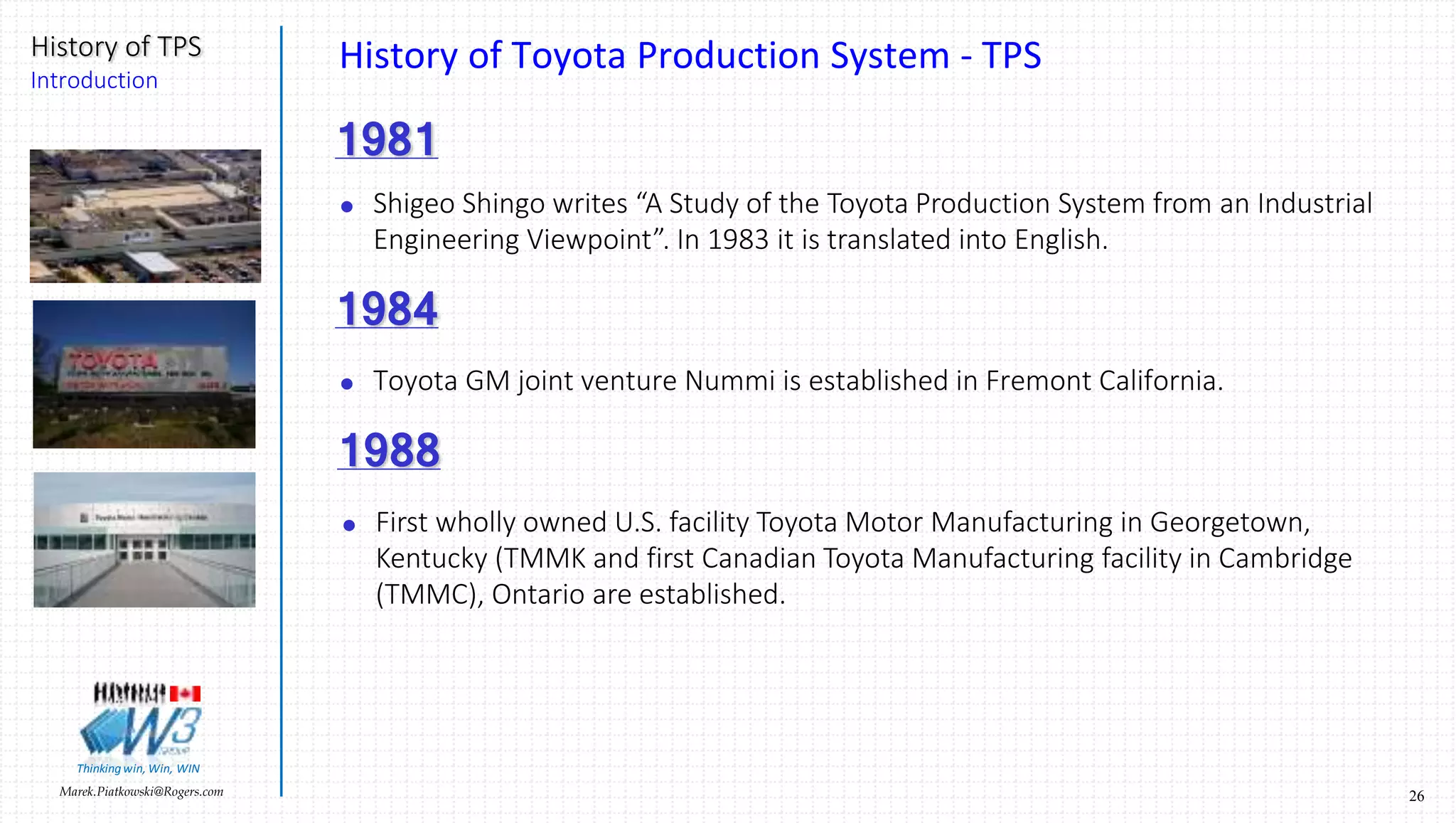 History of Toyota Production System (TPS) | PPTX
