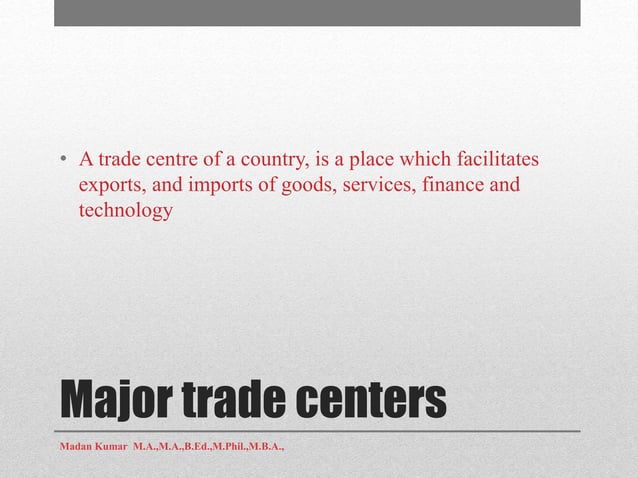 History of trade and commerce | PPTX