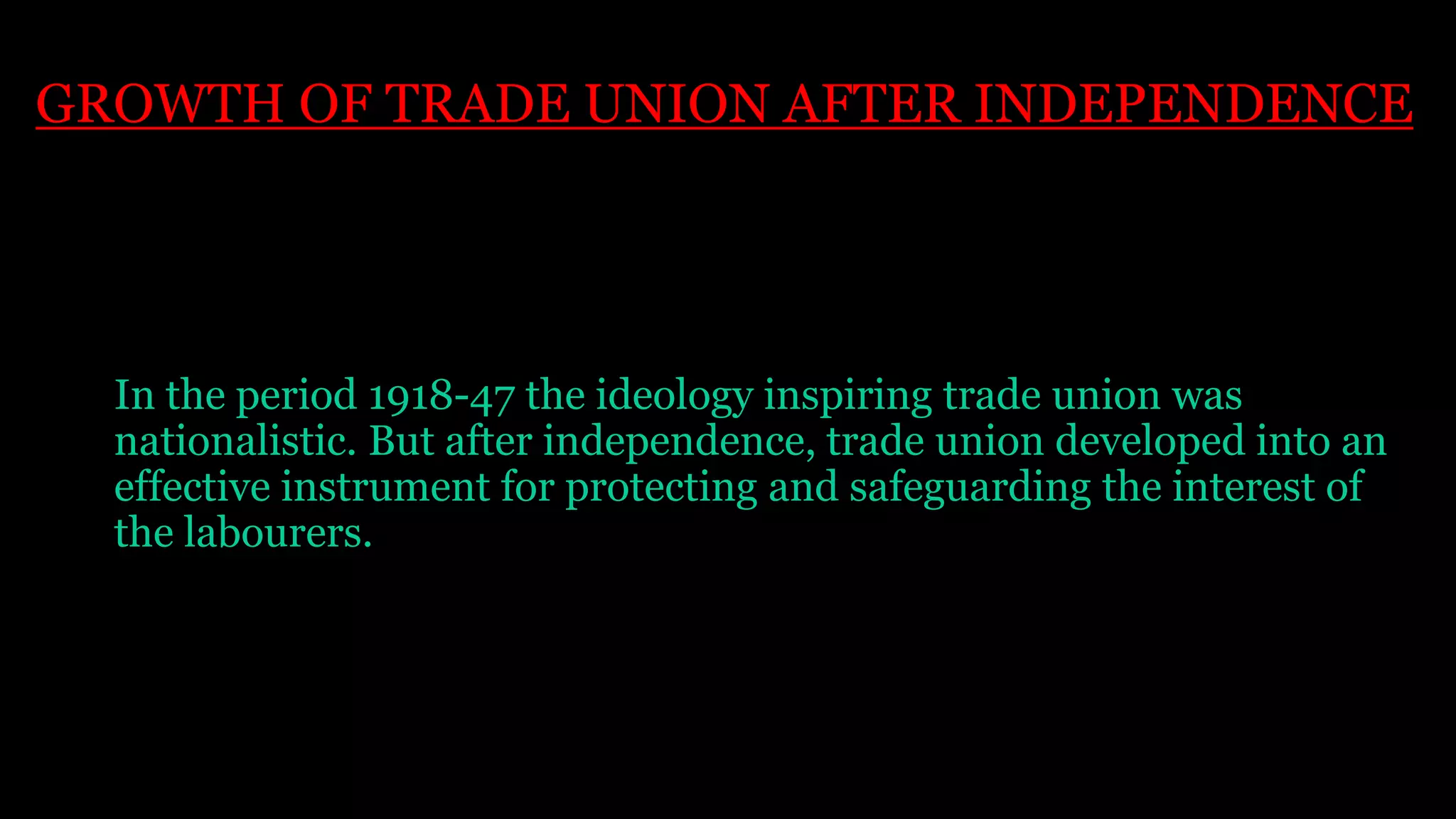 History of trade union | PPTX